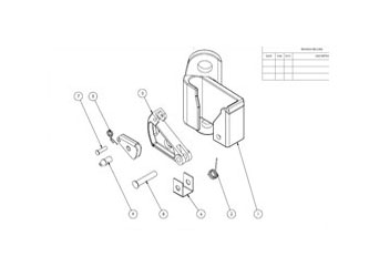 Mechanical 2D Drafting Project by CAD Outsourcing